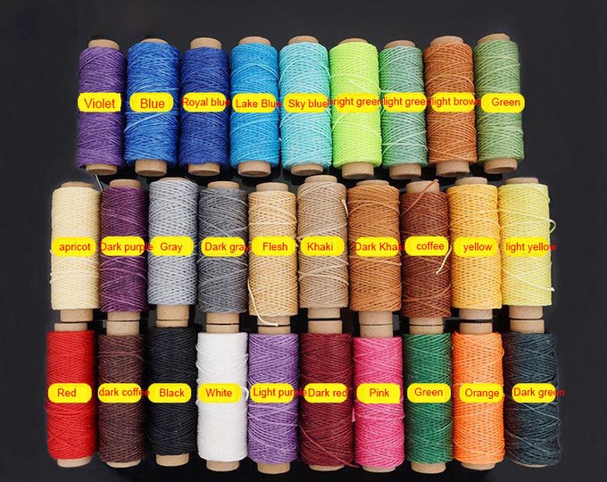 0.55mm Leather Sewing Round Waxed Thread Polyester Hand Sewing - Etsy