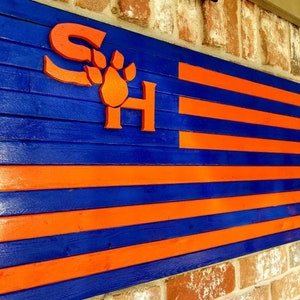Sam Houston State University (SHSU) Burnt Wood Flag - Etsy