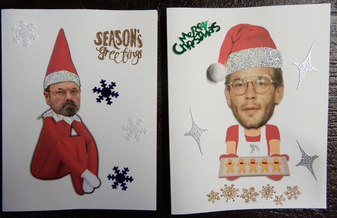 True Crime Serial Killer Christmas Cards. Set of 8 With Envelopes - Etsy