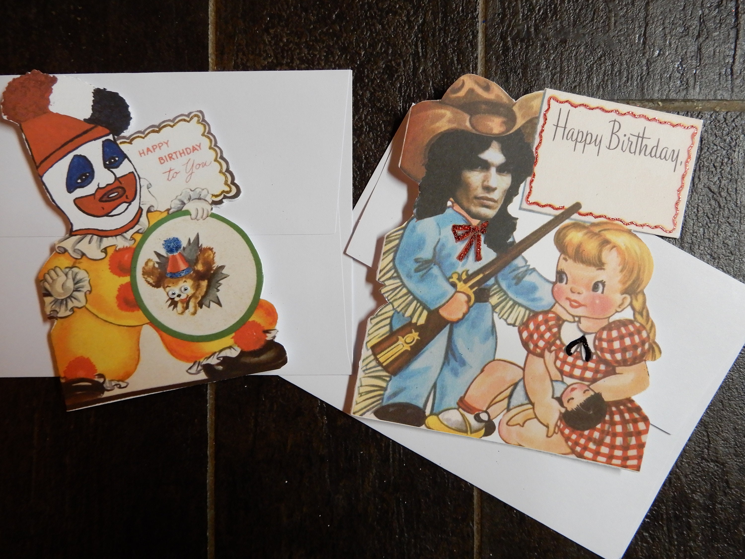 Vintage True Crime Serial Killer Birthday Cards. Set of 8 With ...
