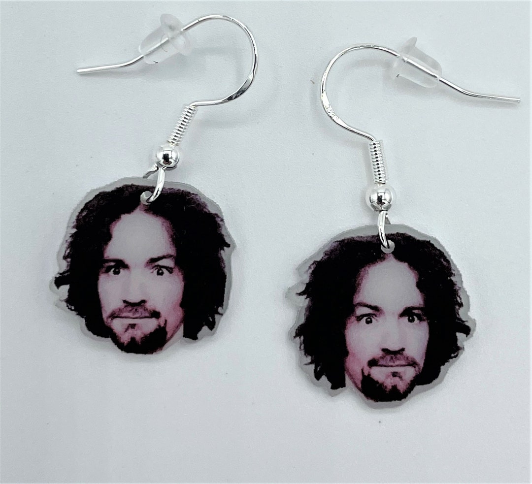 Serial Killer Earrings Jewelry True Crime Horror Retro Charles Manson ...