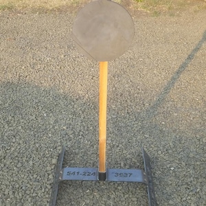 Collapsible (new) Steel Gong Target Stand and W/ 10 Inch 3/8 AR500 Gong ...