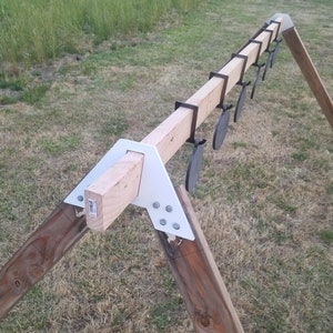 Portable Steel Challenge Plate Rack for Handgun Training Without Gong ...