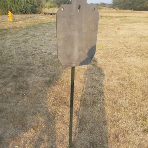 T Post Steel Target Hanger Hook W/ 2/3 IDPA 20X12 AR500 3/8 Gong - Etsy