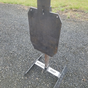 Collapsible Steel Gong Target Stand and Hanger for 2X4 Verticle Target ...