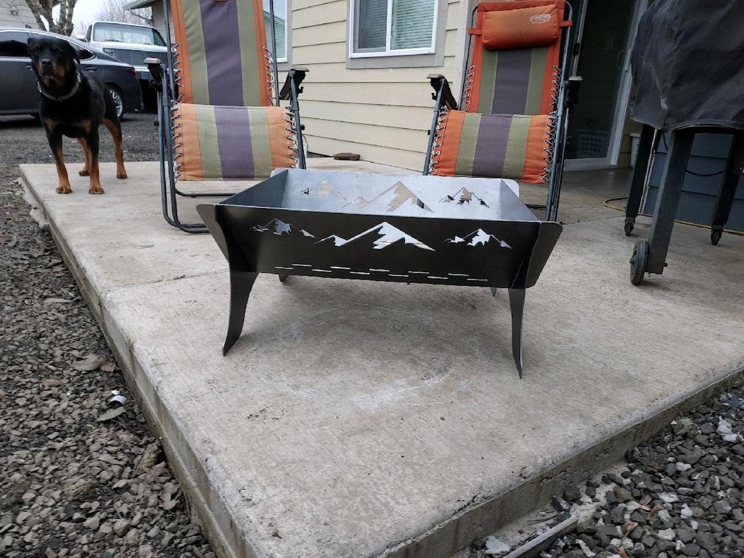 Medium Open Collapsible Fire Pit (24") - Etsy