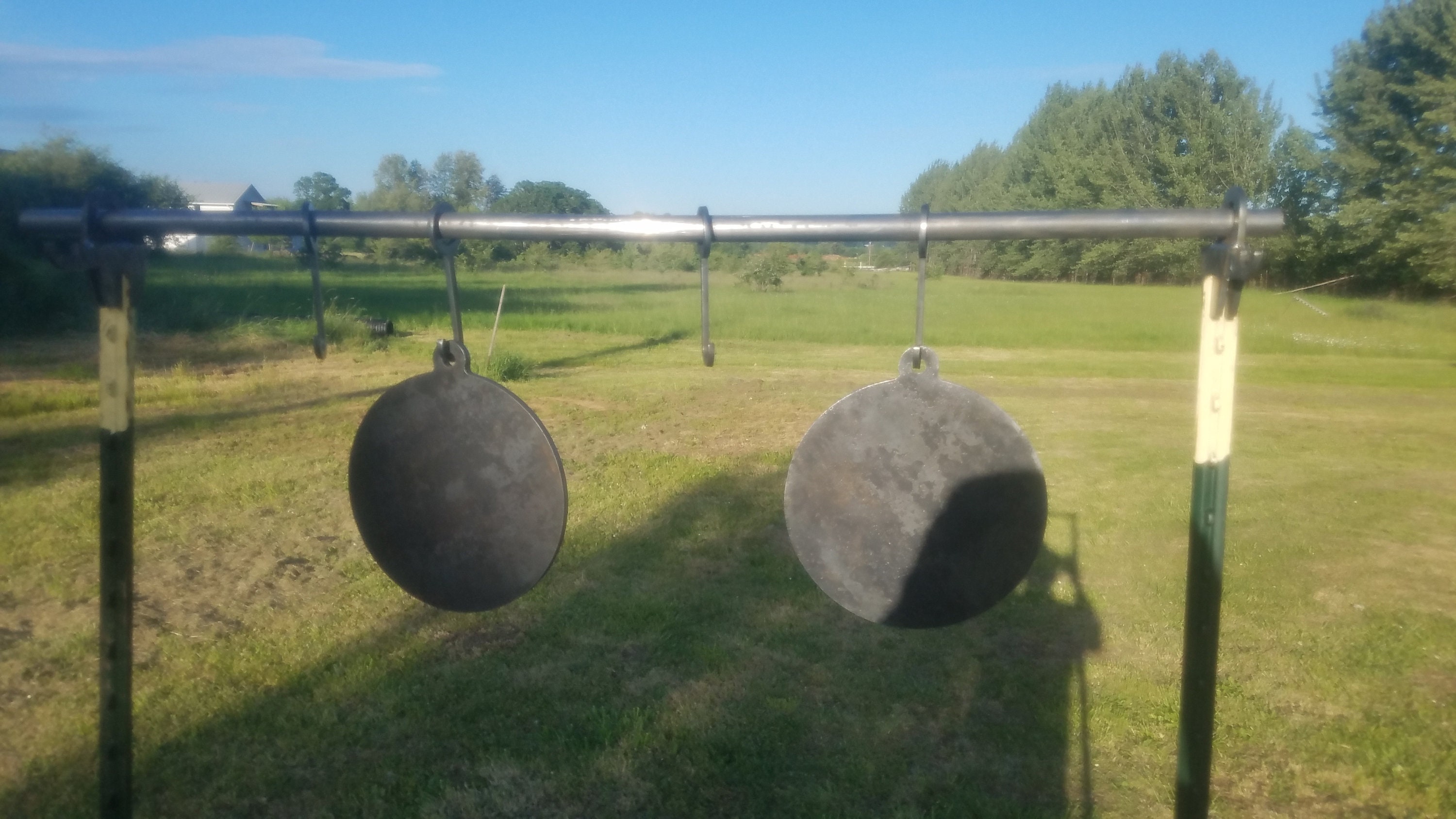 AR 500 T Post Conduit Target Stand W/ Integrated Gong Hanger - Etsy