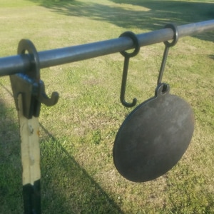 AR 500 T Post Conduit Target Stand W/ Integrated Gong Hanger (2 Pack ...