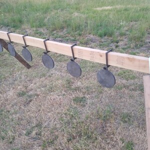 6 Inch Portable Steel Challenge Plate Rack for Handgun Training With 6 ...