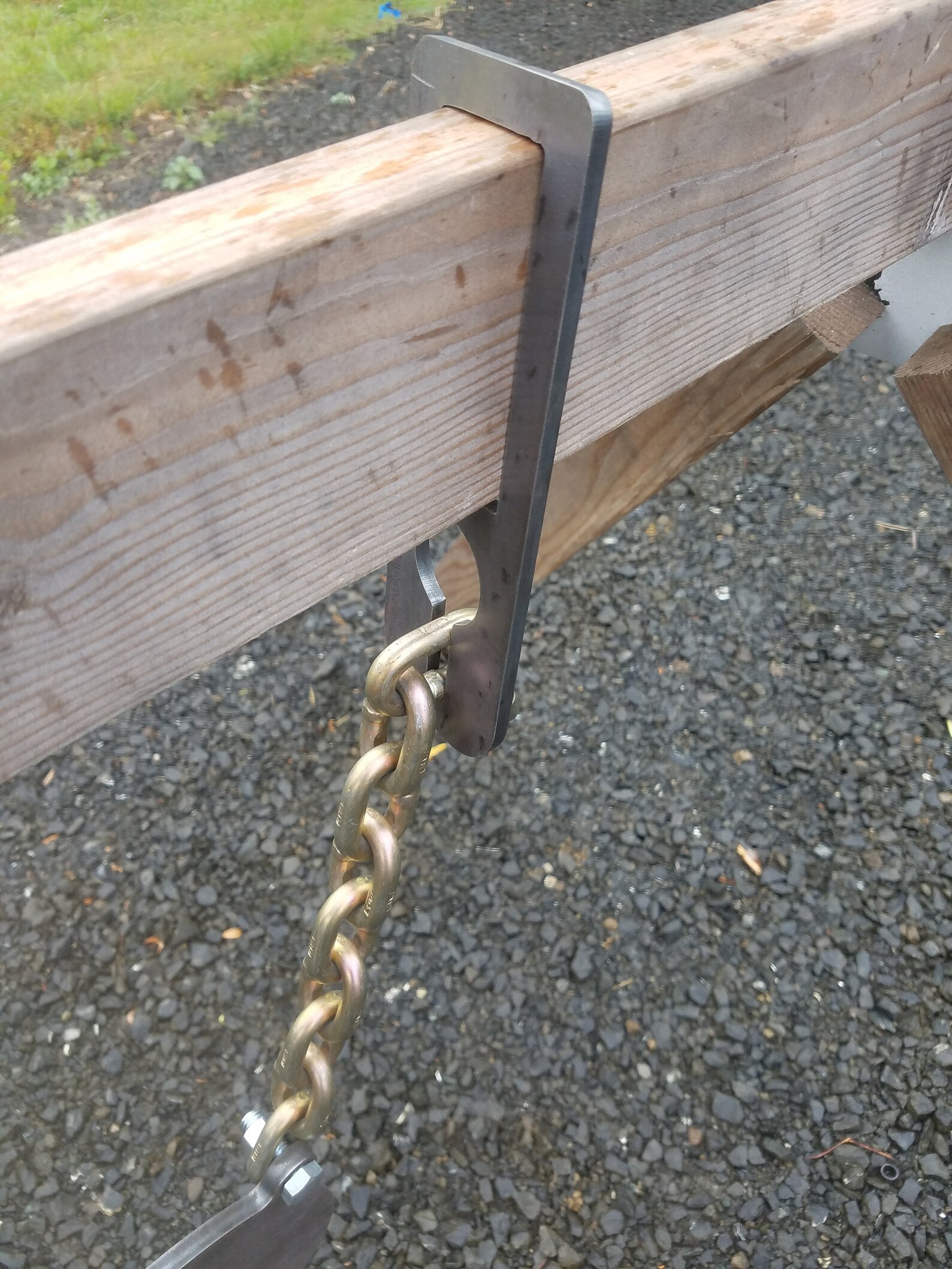 2X4 Chain Gong Hanger Brackets - Etsy