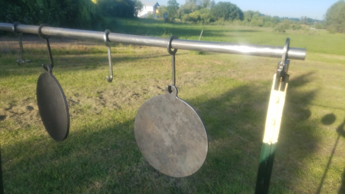 AR 500 T Post Conduit Target Stand W/ Integrated Gong Hanger - Etsy