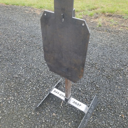 T Post Steel Target Hanger Hook W/ 2/3 IDPA 20X12 AR500 3/8 - Etsy