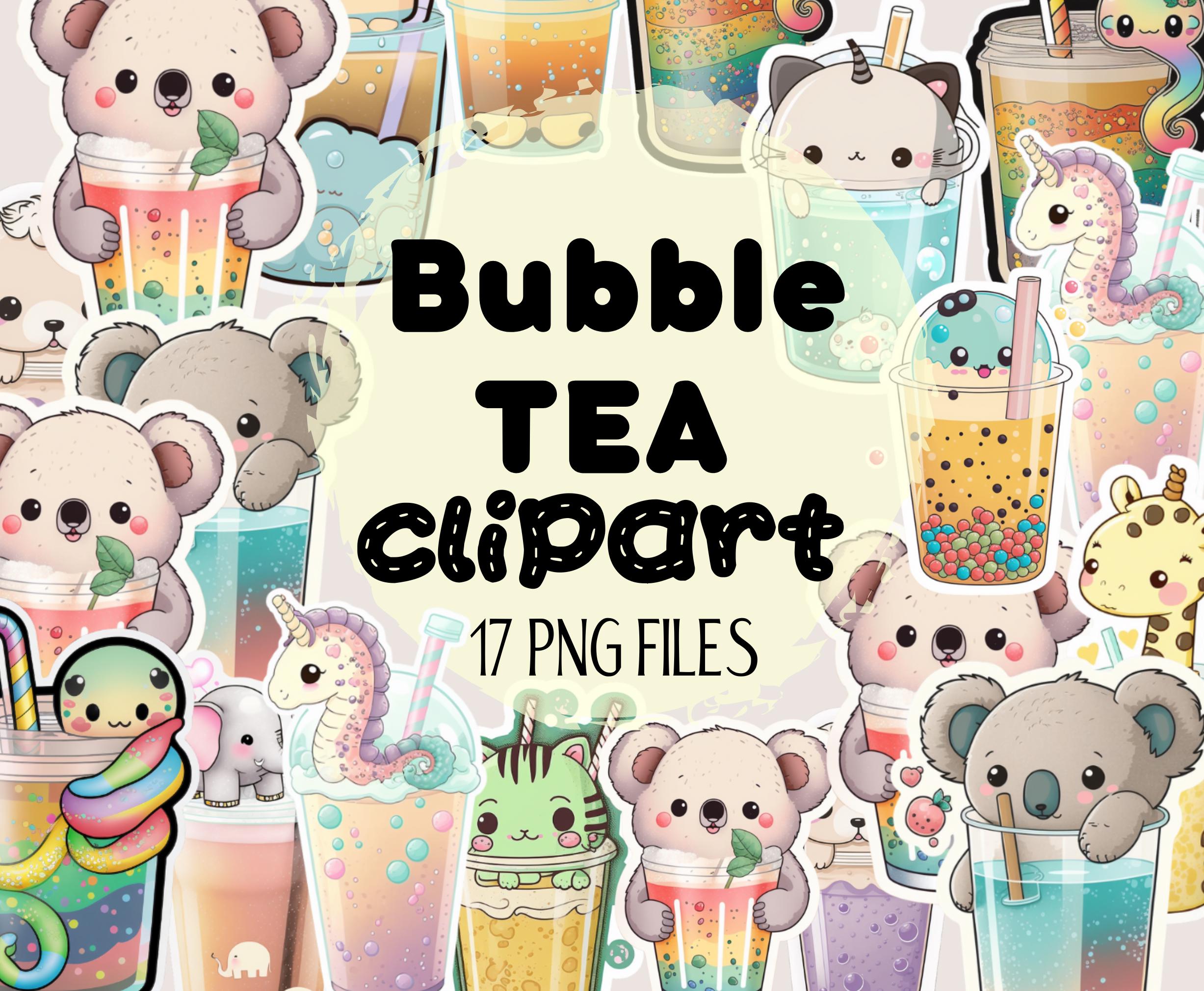 Bubble Tea PNG, Boba tea, boisson Kawaii, Clipart nourriture, art ...