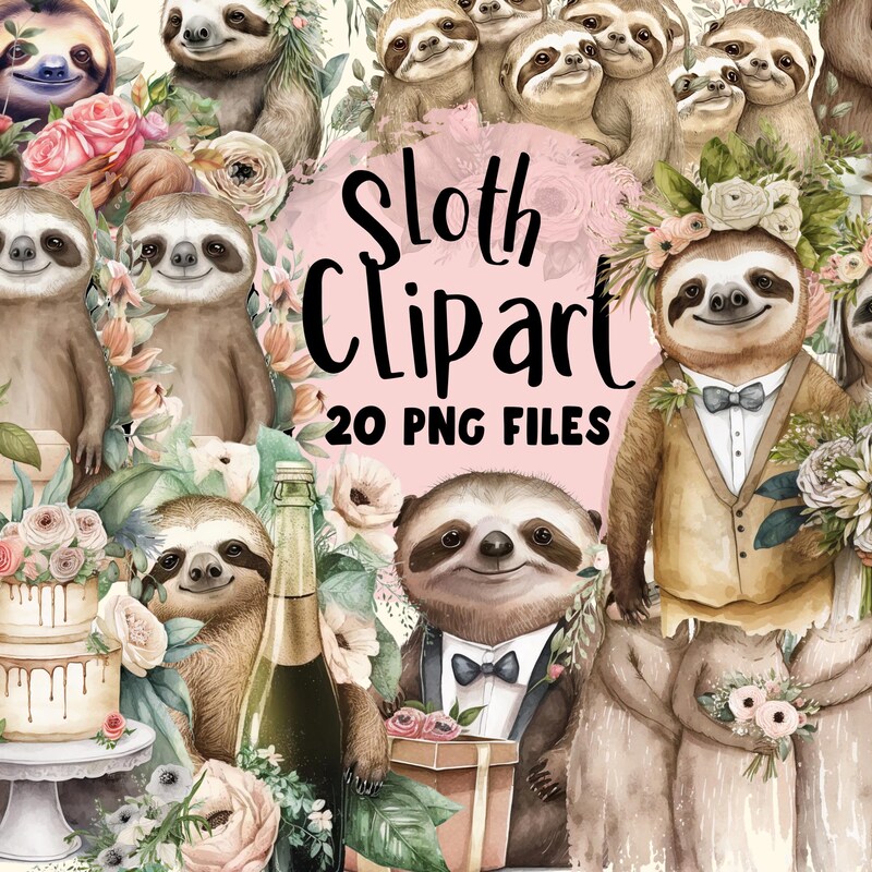 Sloth Wedding - Etsy