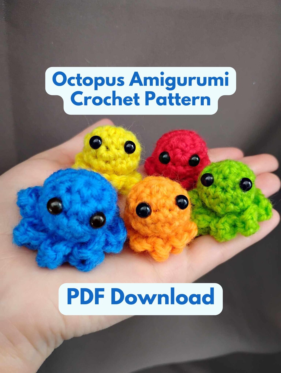 Pocket Octopus Amigurumi Crochet Pattern PDF - Etsy
