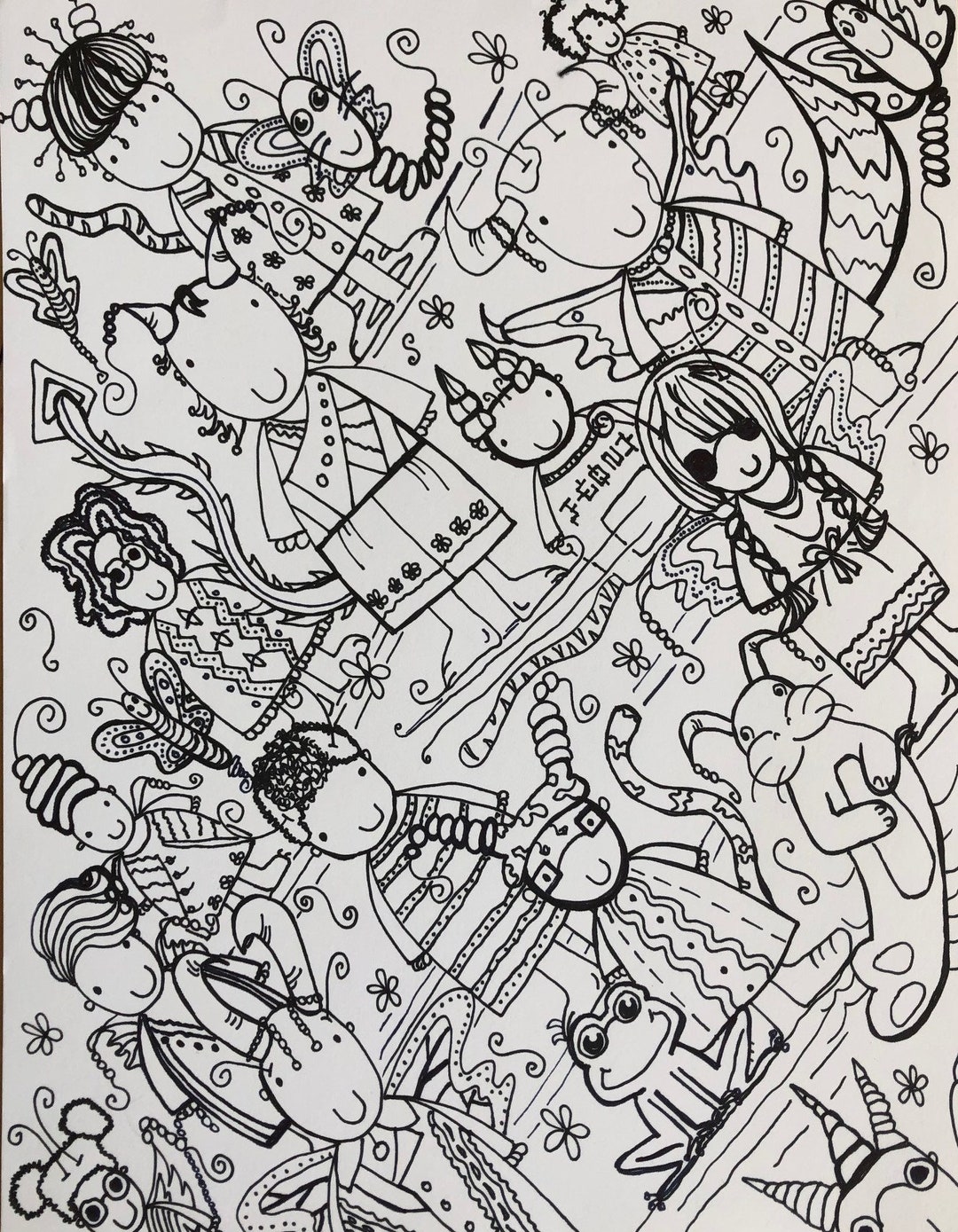 Wee the Peeple - Pg 4 Adult Coloring Book - Etsy