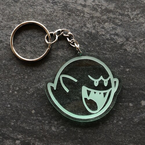 Boo Ghost Keychain Nintendo Mario & Luigi Inspired | Etsy