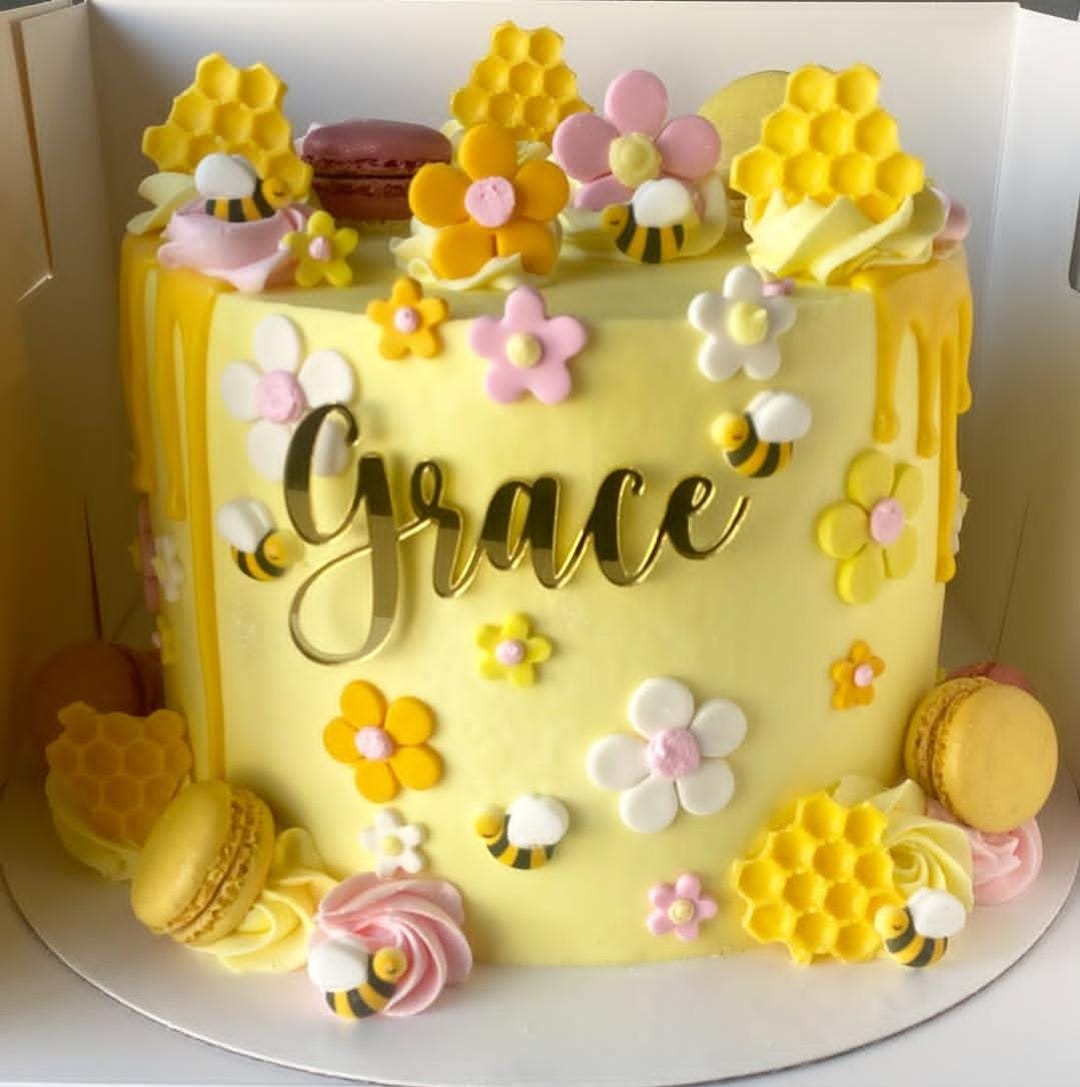 Name Only - Acrylic Flat Custom Cake Toppers, FREE Local Pickup, Happy ...