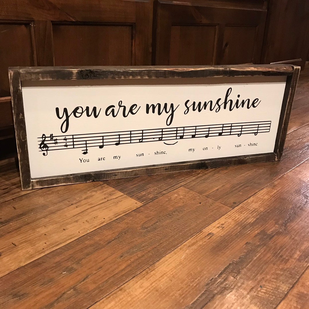 Your Are My Sunshine Sign 25x9 - Etsy