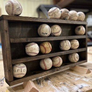Rectangle Baseball Display-28 Baseballs - Etsy