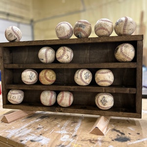 Rectangle Baseball Display-28 Baseballs - Etsy