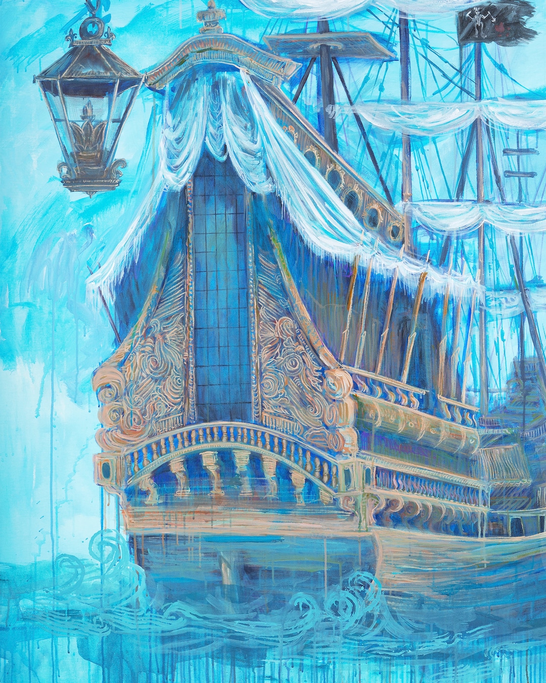 Queen Anne's Revenge Blackbeard Pirate Ship Inkjet Prints - Etsy