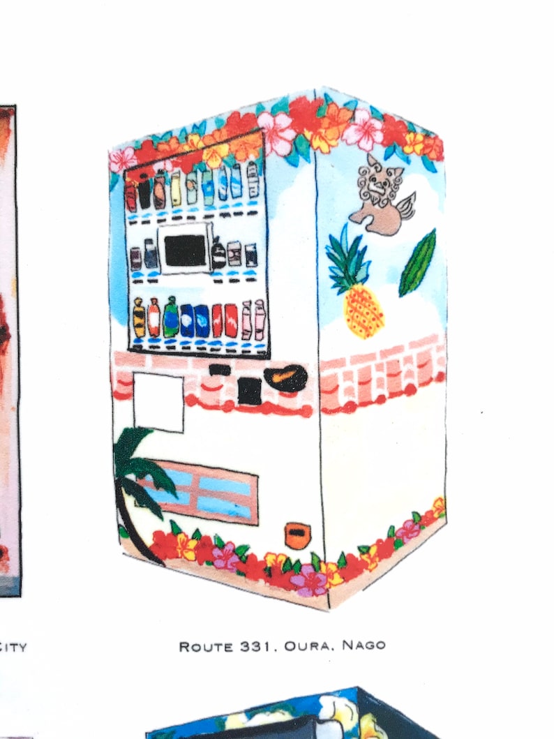 Vending Machines of Okinawa Poster | Etsy