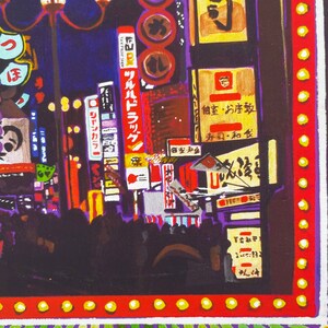 Dotonbori Street, Osaka Nightlife View Japan Inkjet Print - Etsy