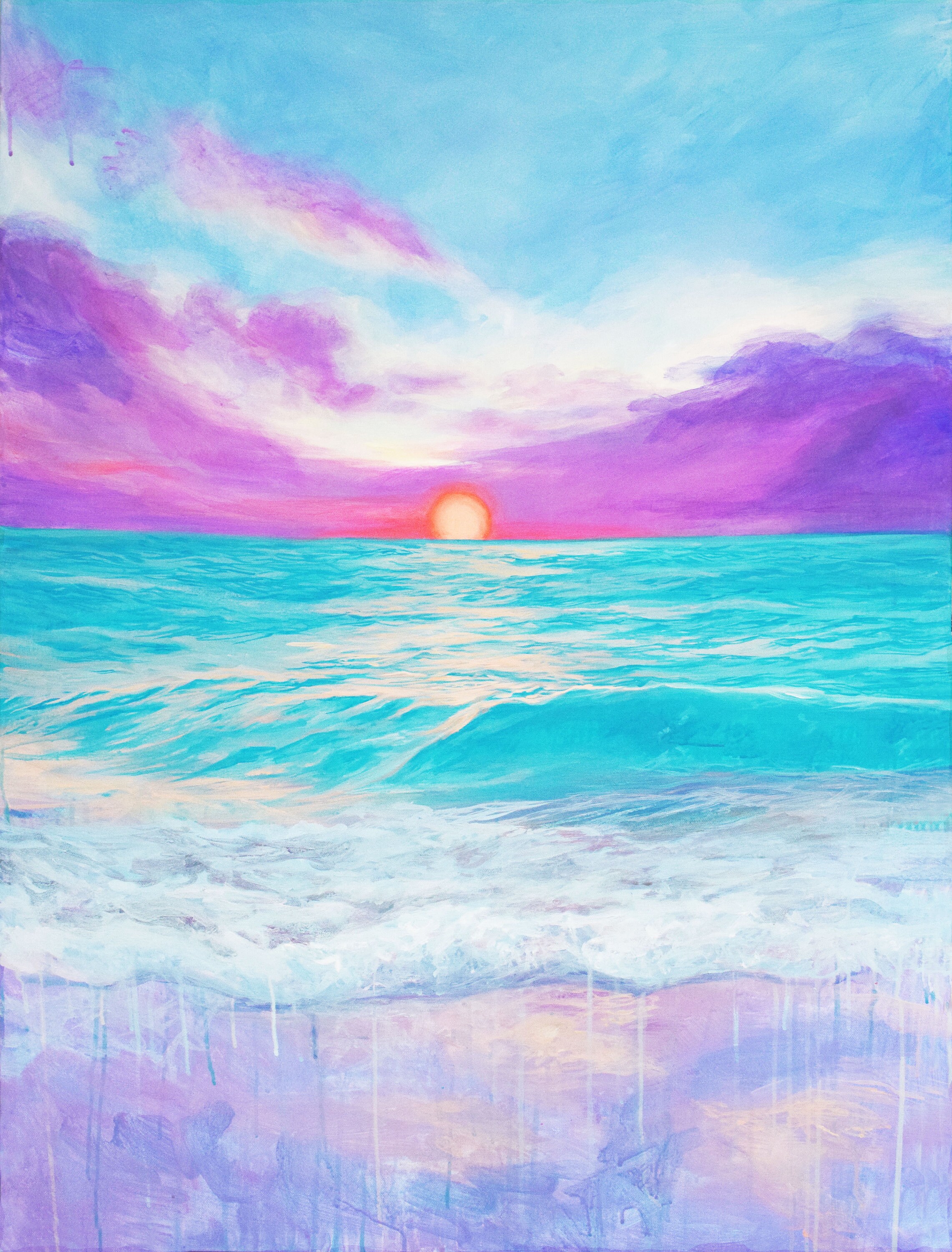 Purple Summer Set Fine Art Print - Etsy