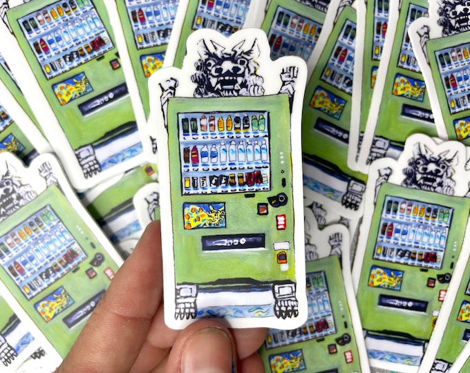 Okinawa Shisa Vending Machine Decal Sticker - Etsy