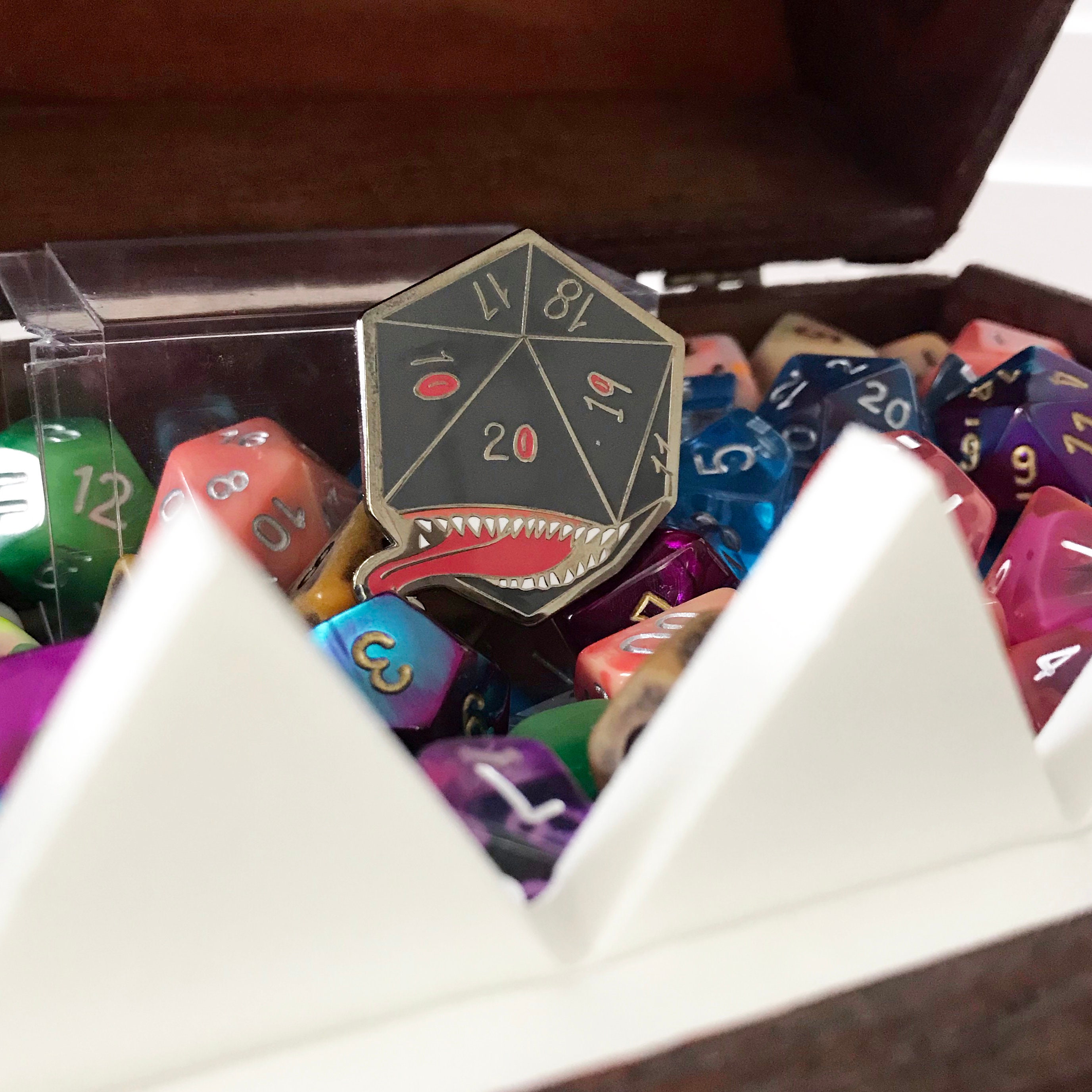 Mimic D20 Hard Enamel Pin Dungeons and Dragons Gamer Gift - Etsy