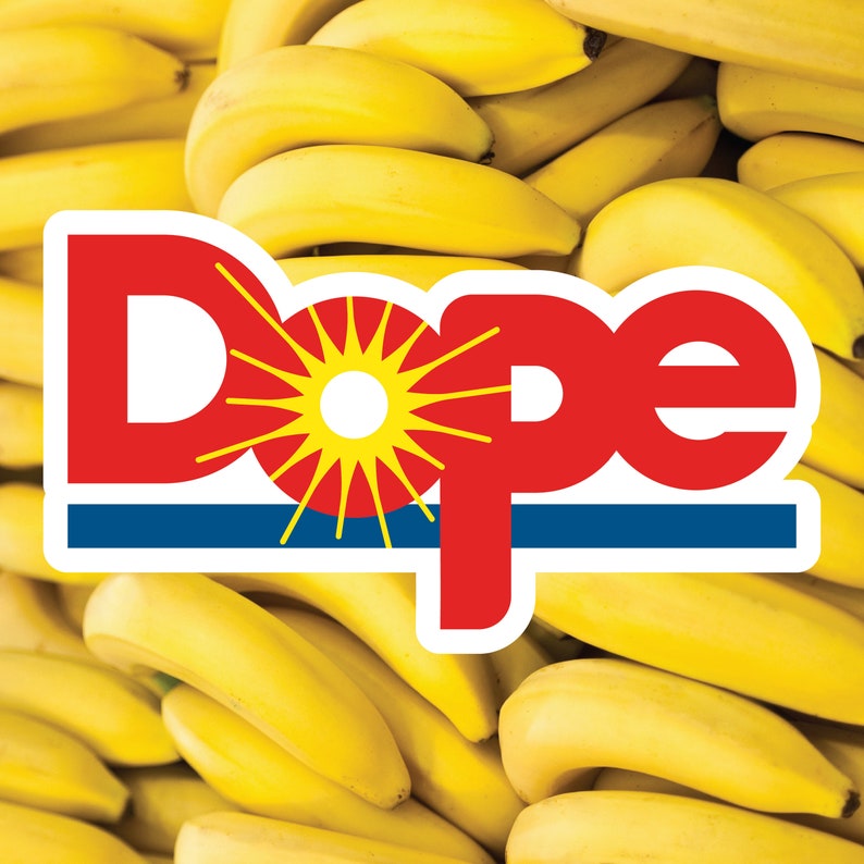 Dope Sunshine Hard Enamel Pin Dole Fruit Fruit Gift, Nerdy, Geeky ...