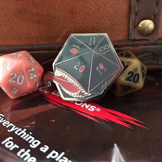 Mimic D20 Hard Enamel Pin Dungeons and Dragons Gamer Gift | Etsy