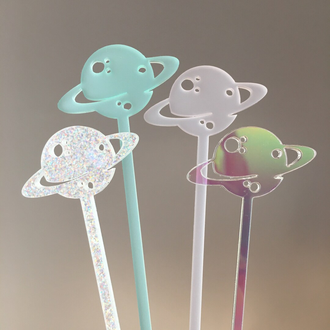 Planet Stir Sticks // Celestial Theme, Moon and Stars Party, Astronomy ...