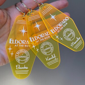 Bulk Personalized Motel Keychain // Bridesmaids Bachelorette Keychains ...
