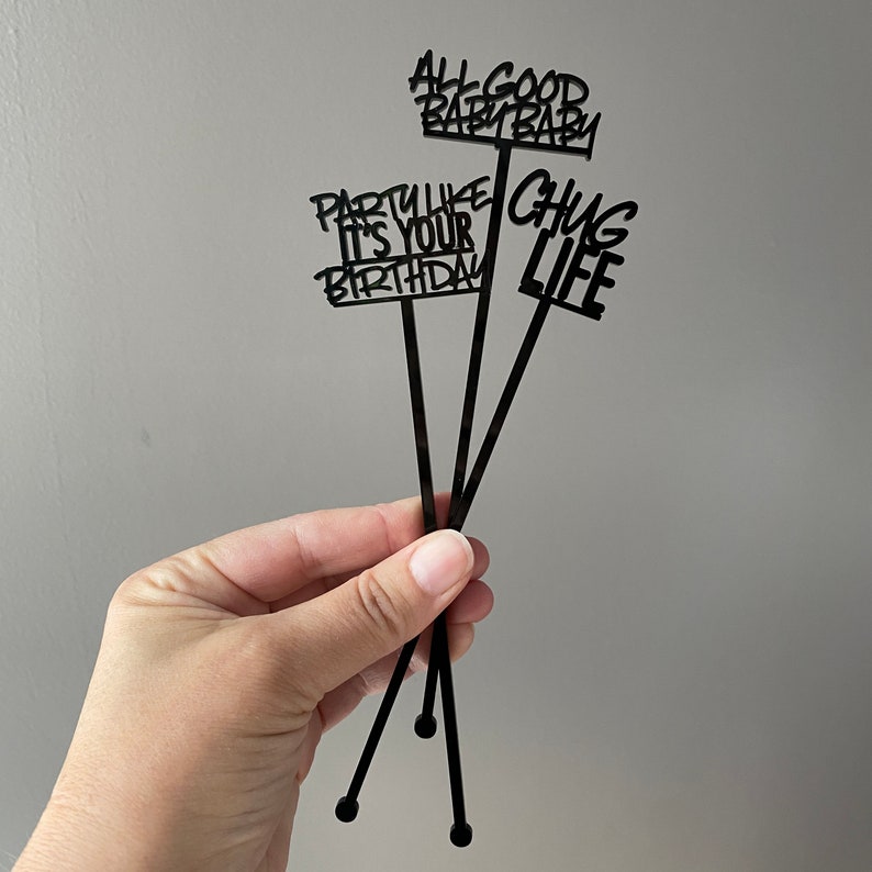 Hip Hop Stir Sticks // Rap 80's Theme Kids Party Graffiti - Etsy