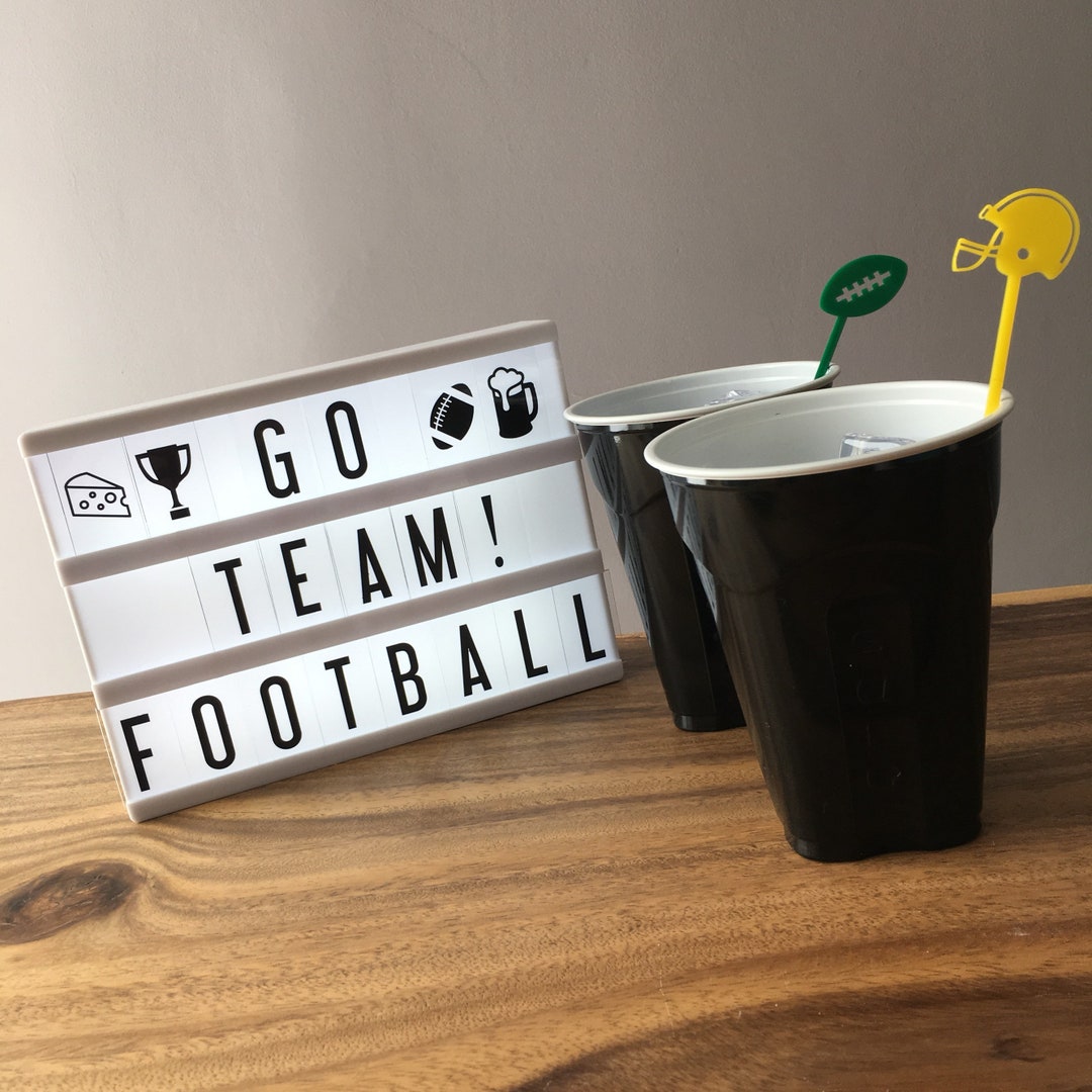 Football Stir Sticks for Cocktails // NFL Stir Sticks, Super Bowl ...