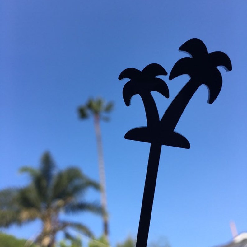 Twin Palms Tropical Stir Sticks // Palm Tree Stir Sticks - Etsy