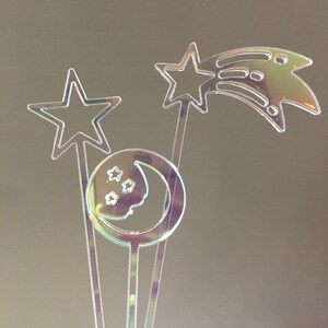Shooting Star Stir Sticks // Celestial Theme, Astronomy, Space Party ...