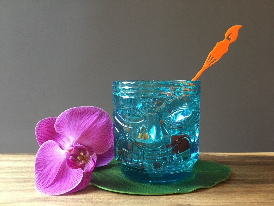 Tiki Torch Stir Sticks for Cocktails // Tiki, Retro, Vintage, Tropical ...