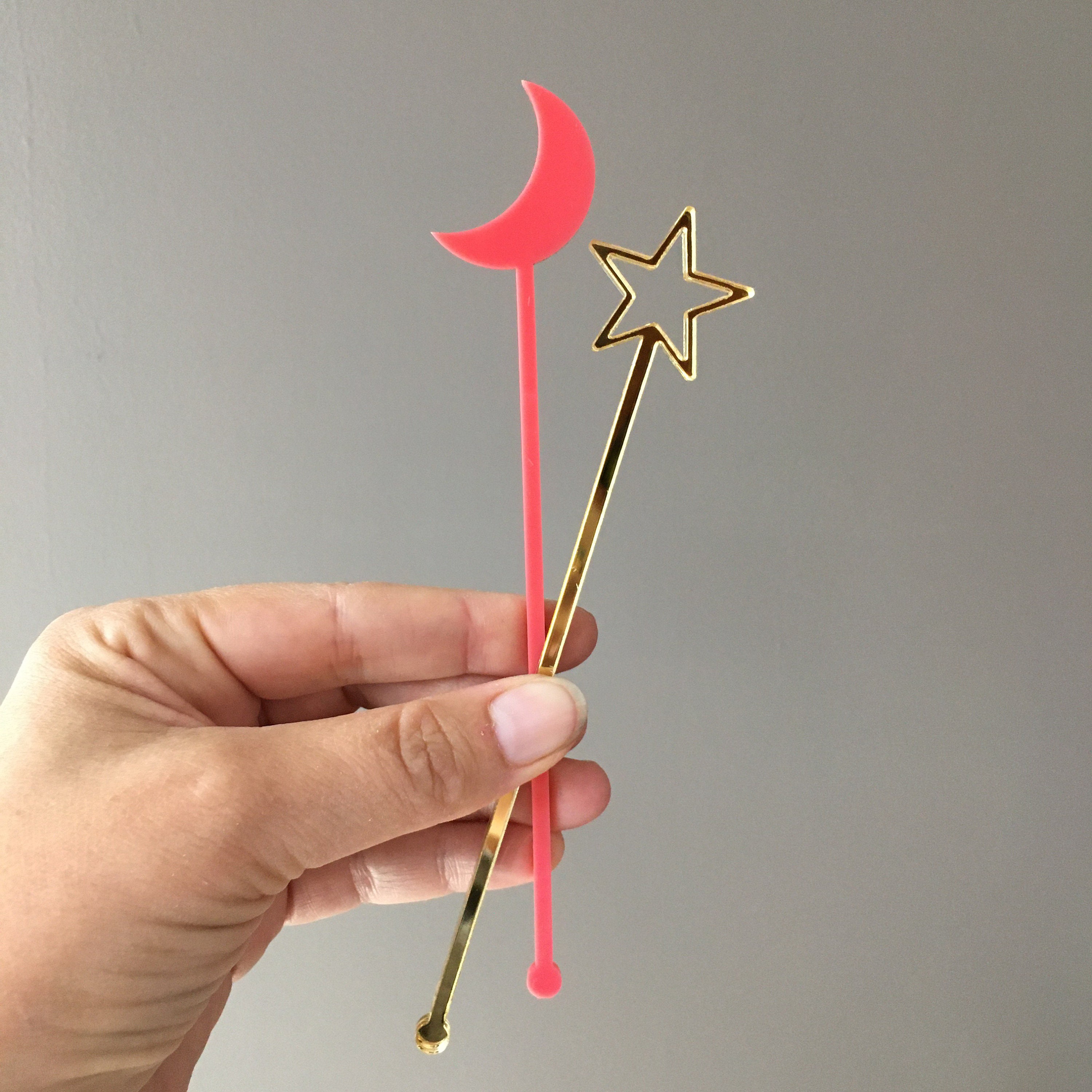 Moon Stir Sticks // Celestial Theme Astronomy Party | Etsy