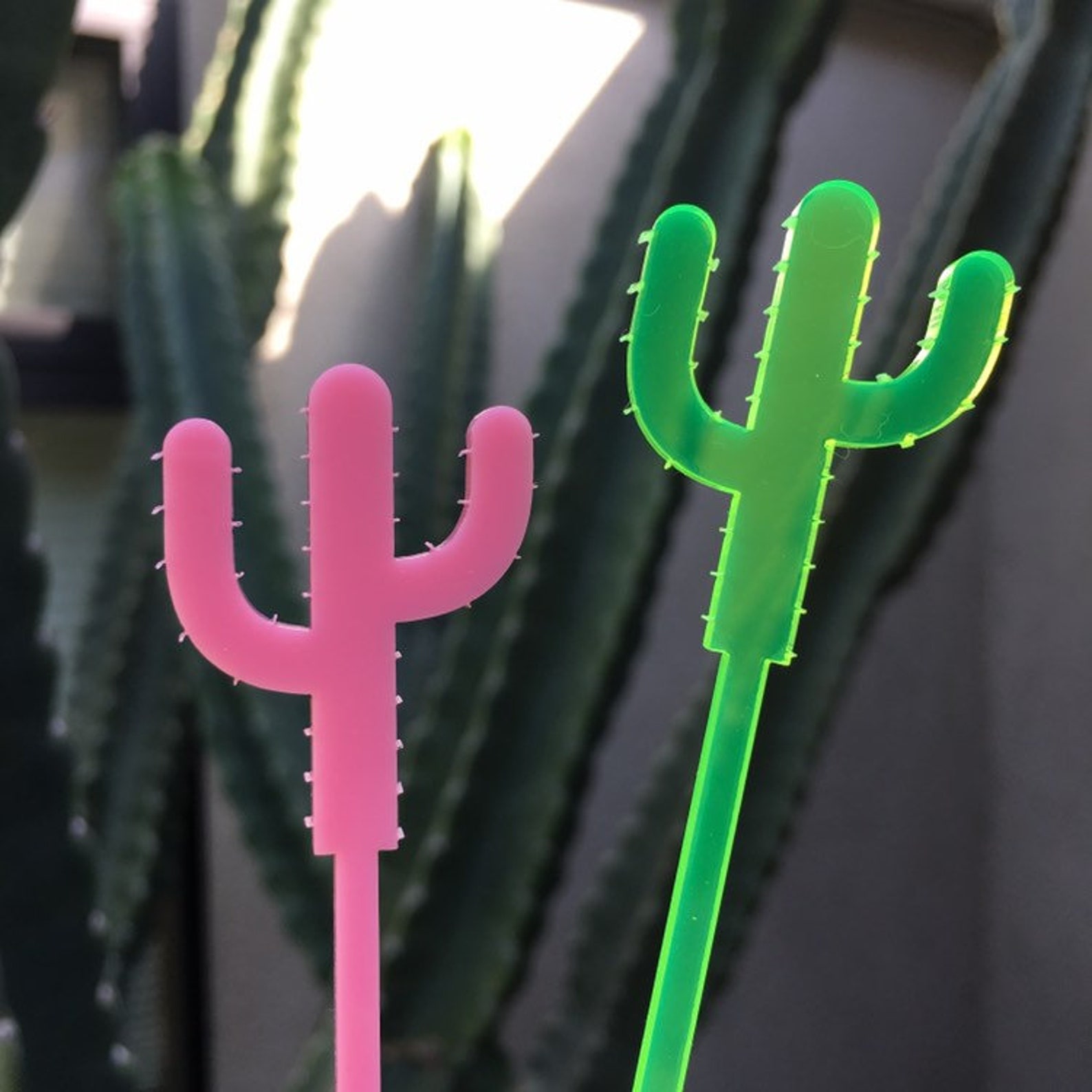 Cactus Sticks // Cowboy Cactus Desert Saguaro Stir Sticks - Etsy