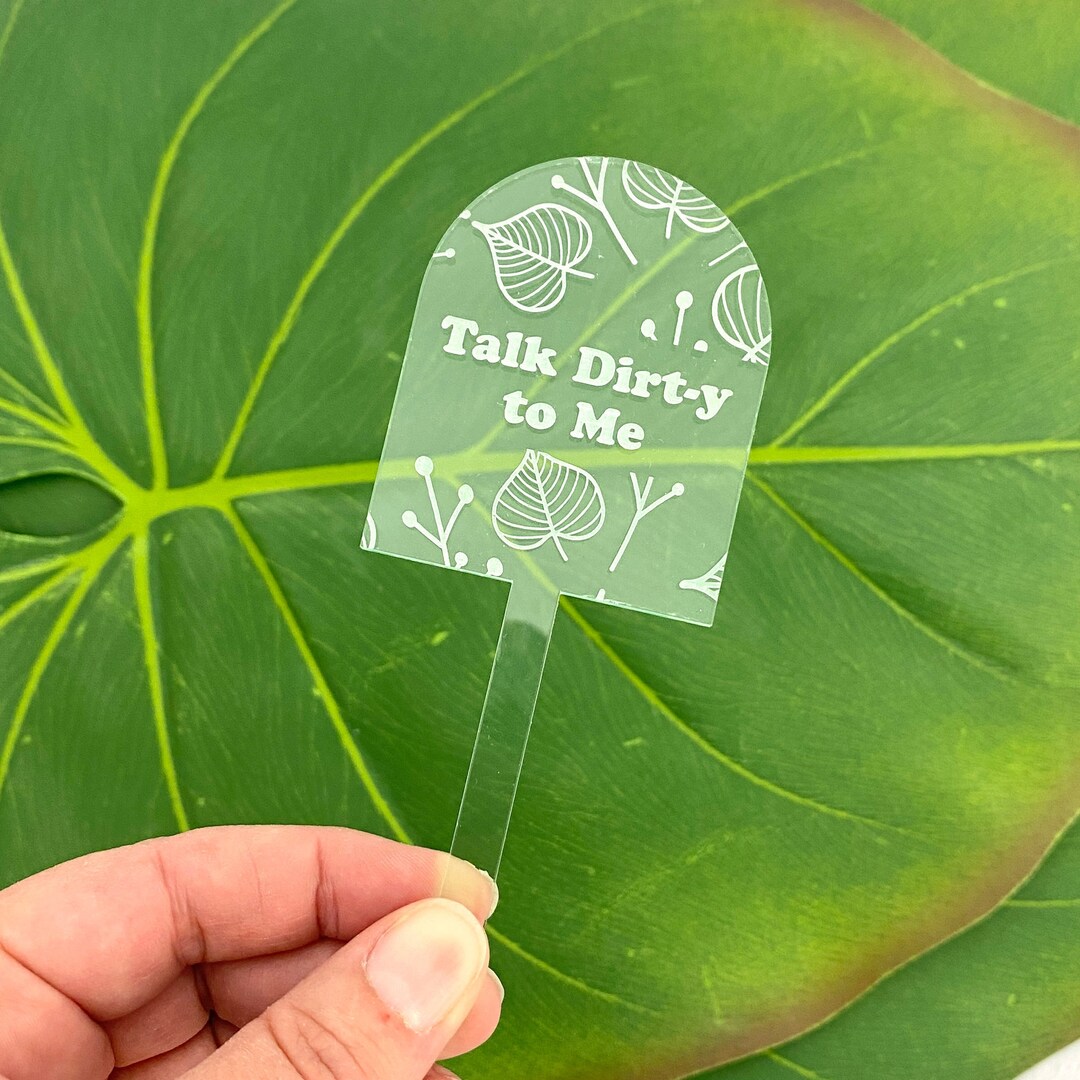 Feelin' Dirty Planter Stake // Funny Plant Stake, Adult Gift, Plant ...