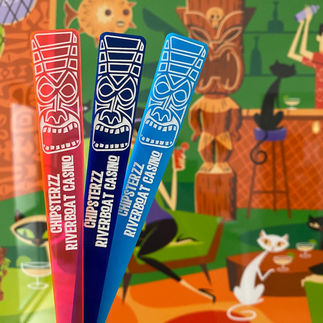 Custom Tiki Mask Stir Sticks for Cocktails // Tiki, Retro, Vintage ...