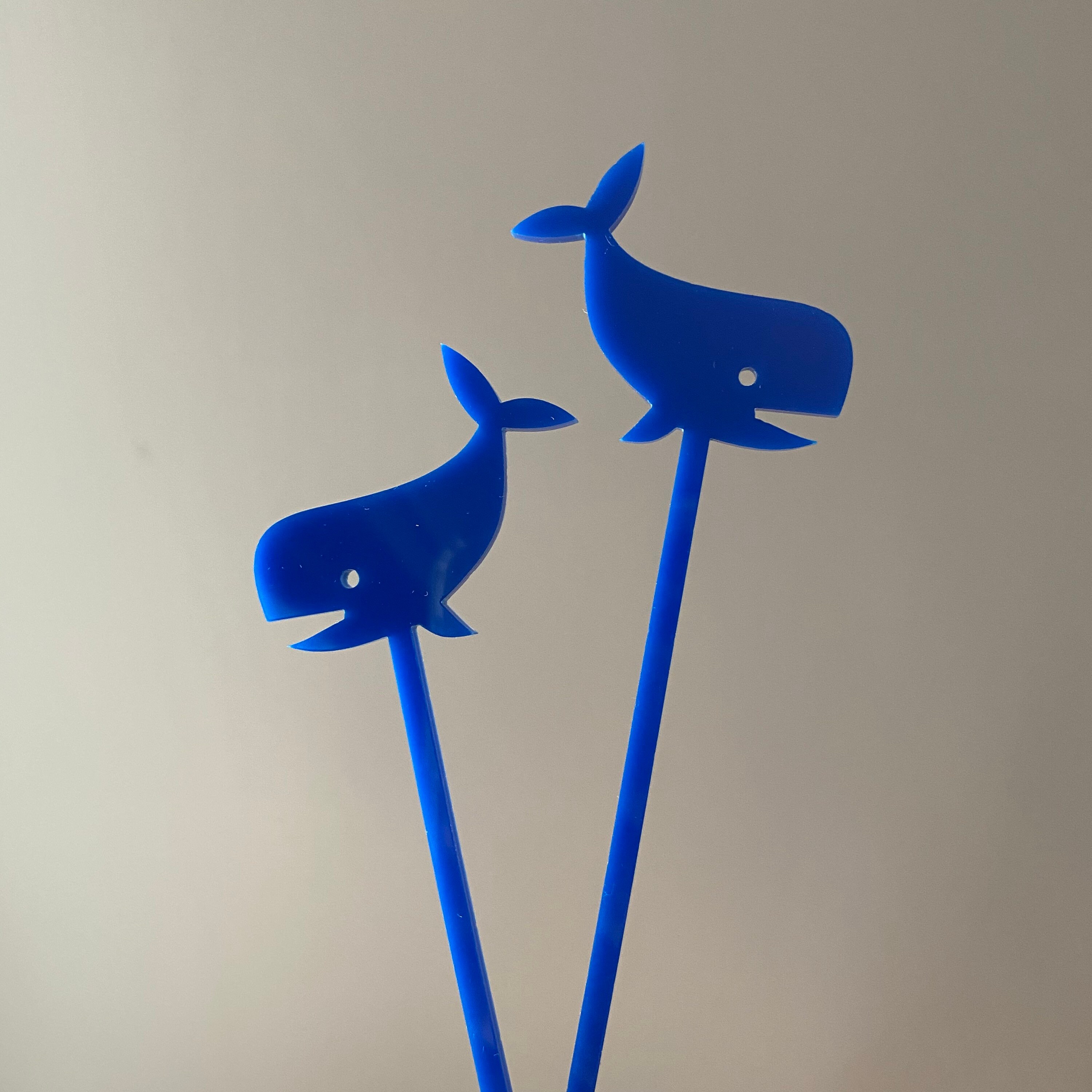 Whale Stir Sticks // Nautical Summer Coastal New England - Etsy