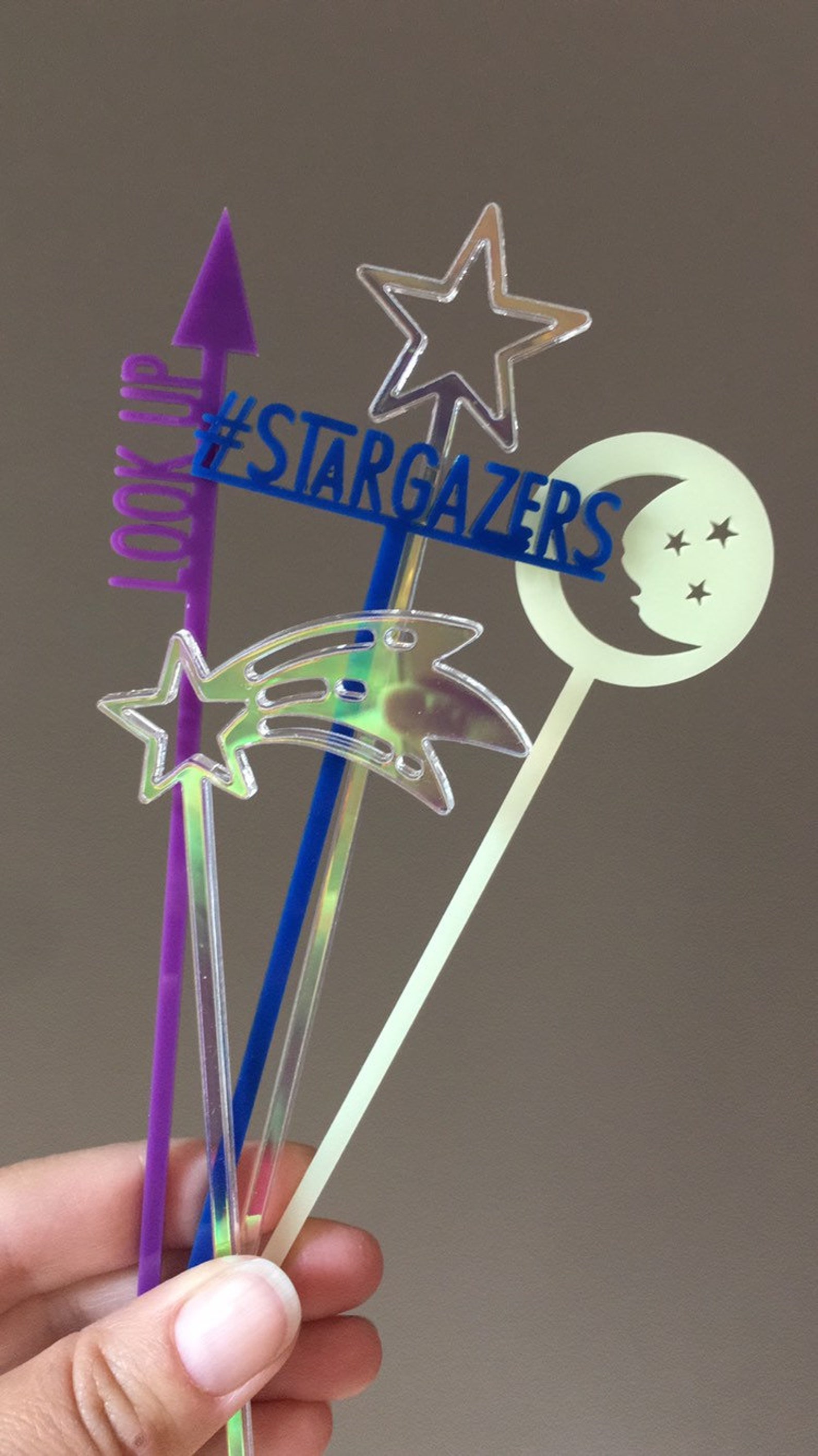 Shooting Star Stir Sticks // Celestial Theme Astronomy Space - Etsy