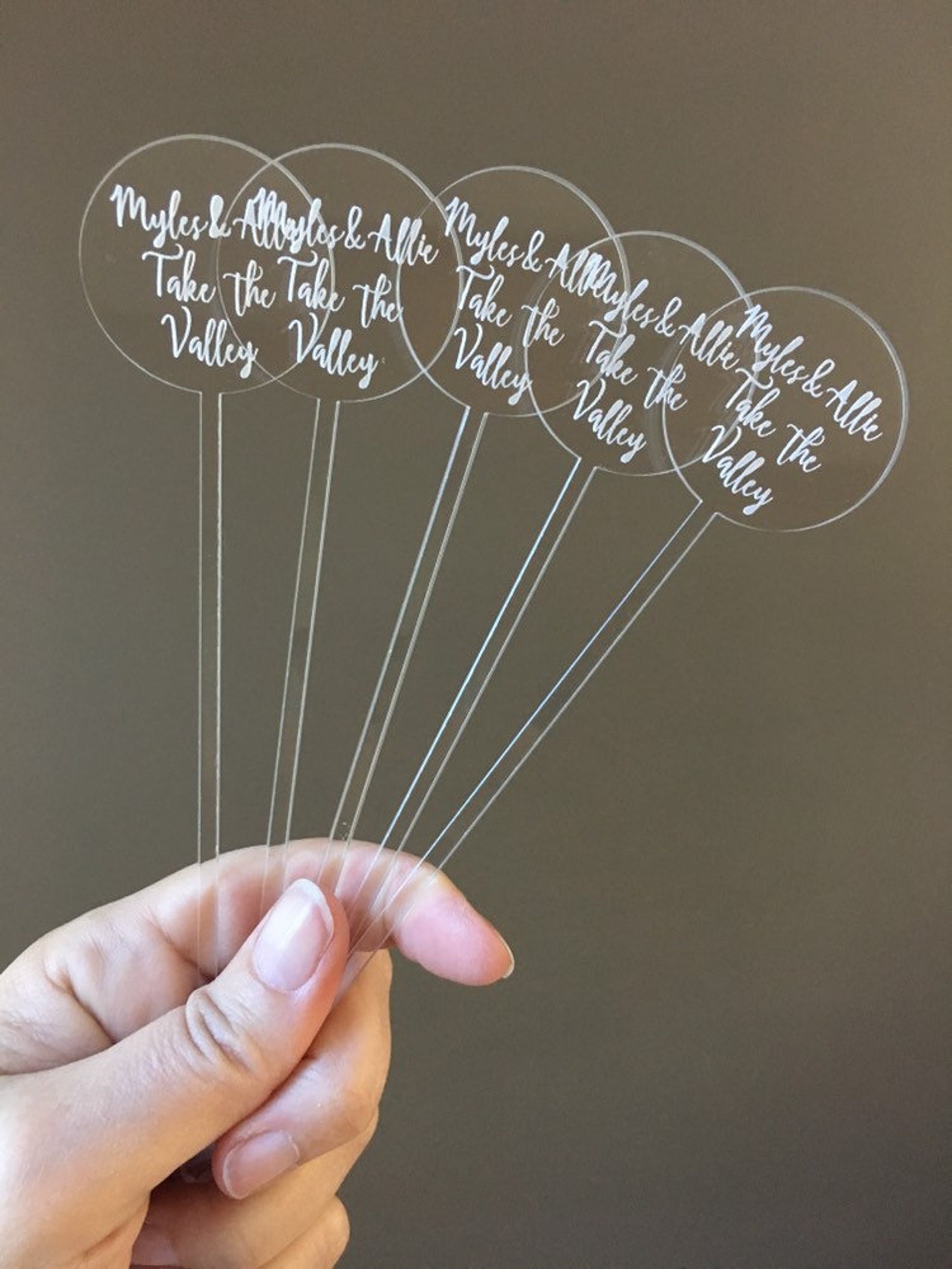BULK Custom Wedding Stir Sticks // Engraved Etched - Etsy