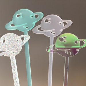 Planet Stir Sticks // Celestial Theme, Moon and Stars Party, Astronomy ...