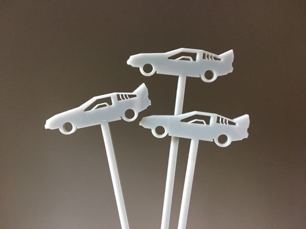Back To The Future inspired Stir Sticks // Delorean Car Pop | Etsy
