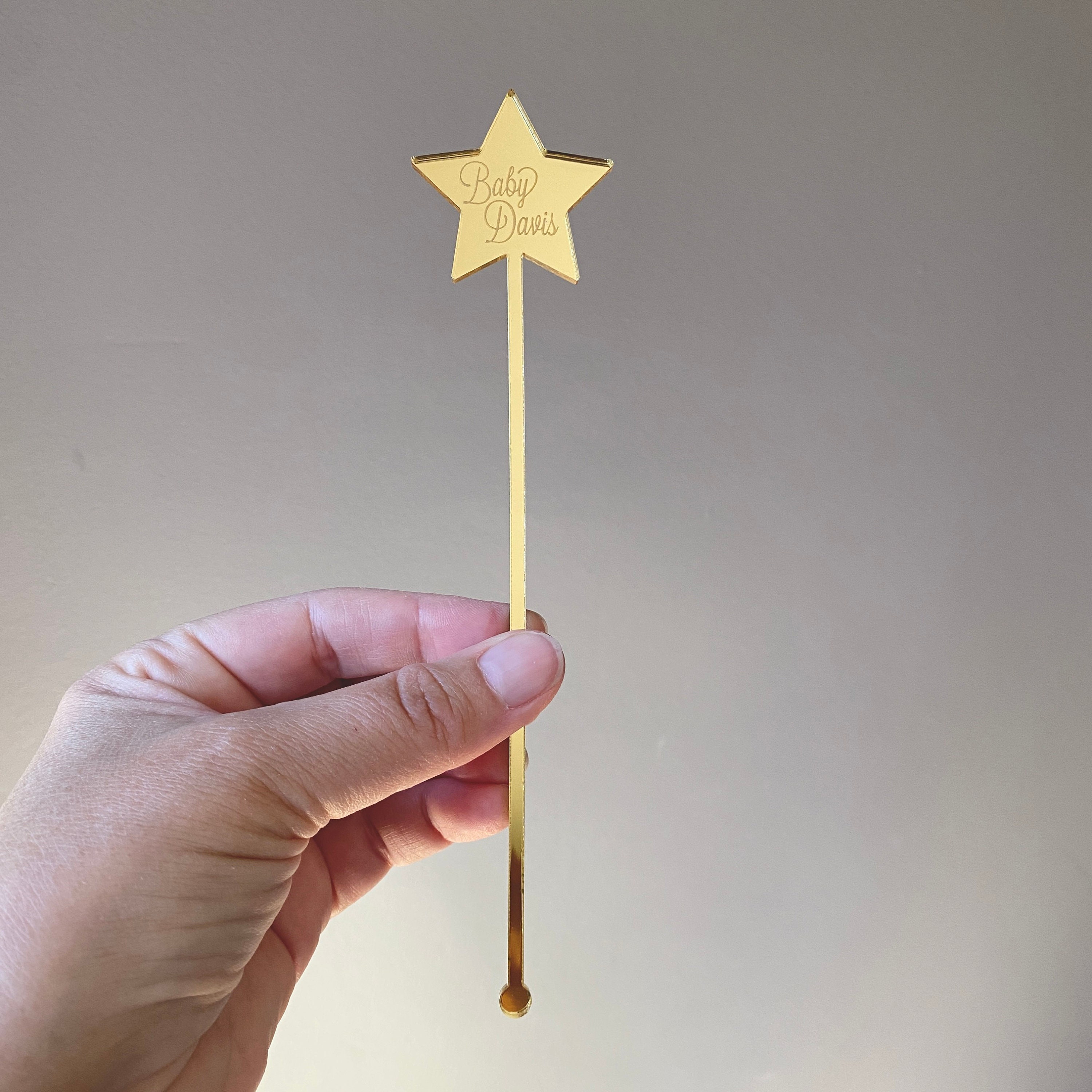 Custom Star Stir Sticks // Engraved Etched Personalized | Etsy